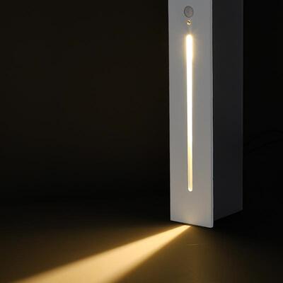 18540 防水感应地脚灯过道灯人体感应流水踏步楼梯室外台阶灯