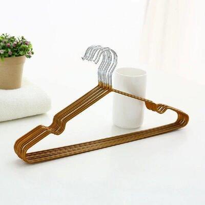 10pcs- Metal Traceless No-slip Clothes Hangers, Durable