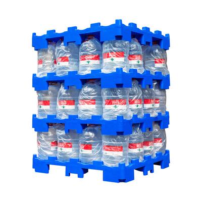 水厂叉车水栈LBS板6桶方形五加料仑隔板塑装水桶托盘桶装1水堆垛