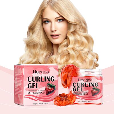 Hoegoa Strawberry Curl Defining Gel - No-rinse Volumizing St