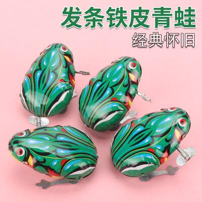 Frog toys, jumping chick animal wind-up train head, fire tru