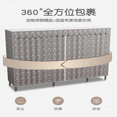 布衣柜用卧室钢粗架简易衣柜实耐用家出租房用衣橱加防ZHB结水收