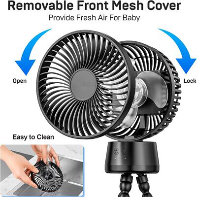 Portable Stroller Fan Rechargeable Battery Powered Fans