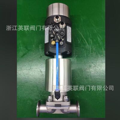 4-20MA信号流气动调节型卫生级快装卡箍隔膜阀