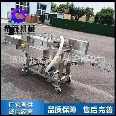 全自动藕条土豆条裹浆机藕条裹液体浆的机器潜入式上浆机设备