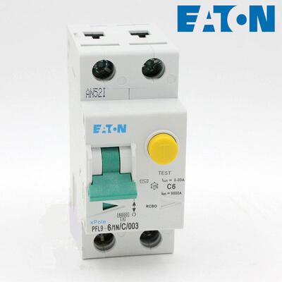 EATON/伊顿漏电开关PFL9-6/1N/C/003294828GB16917IEC/EN61009