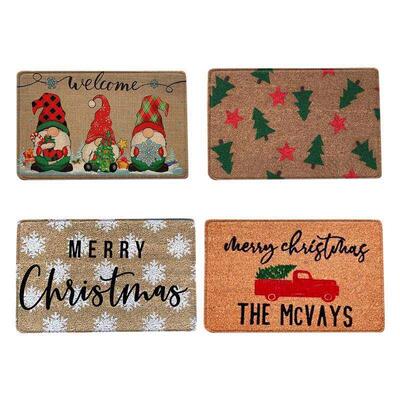 Christmas Floor Mat Non-Slip Entrance Floor Carpet Door Deco