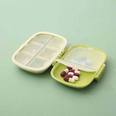 Moisture Proof 8 Grids Pillbox Medicine Dispenser Mini Pill