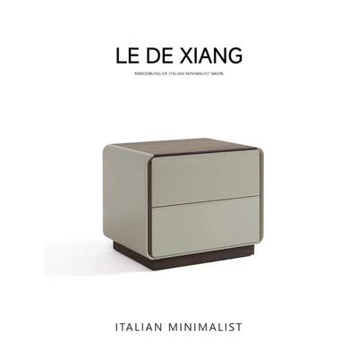 [折扣价】BER82#意式极简烤漆储物柜小户型床头柜轻奢简约卧室设