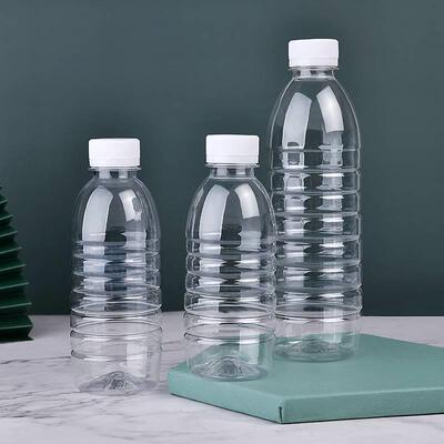 550ml透明塑料瓶T一次斤装瓶一性矿泉水瓶PE加厚牛奶饮料空瓶9706