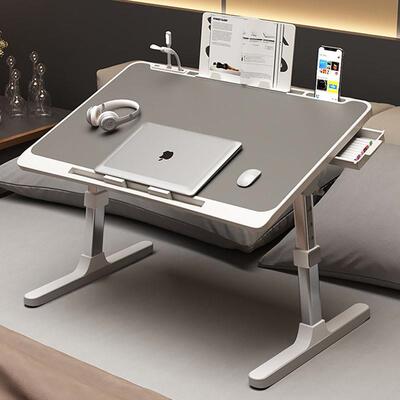Foldable notebook student dormitory study table bed desk