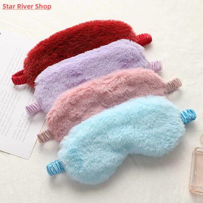 Sleeping Mask Sleeping Blindfold Soft Plush Eye Masks Cute L