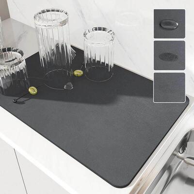 Super Absorbent Coffee Dish Large Absorbent Draining Mat Dry