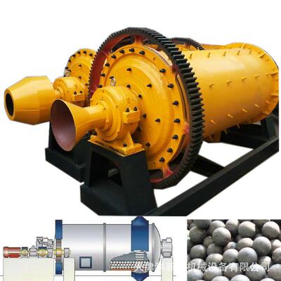 900*1800型金属铁粉磁铁矿粉球磨机钢矿渣粉碎钢渣粉碎专用