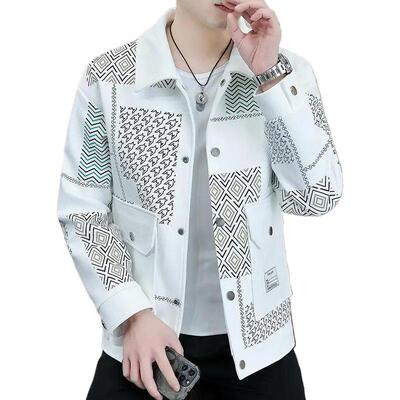 R 48941 Striped Plaid Jacket 条纹格子夹克