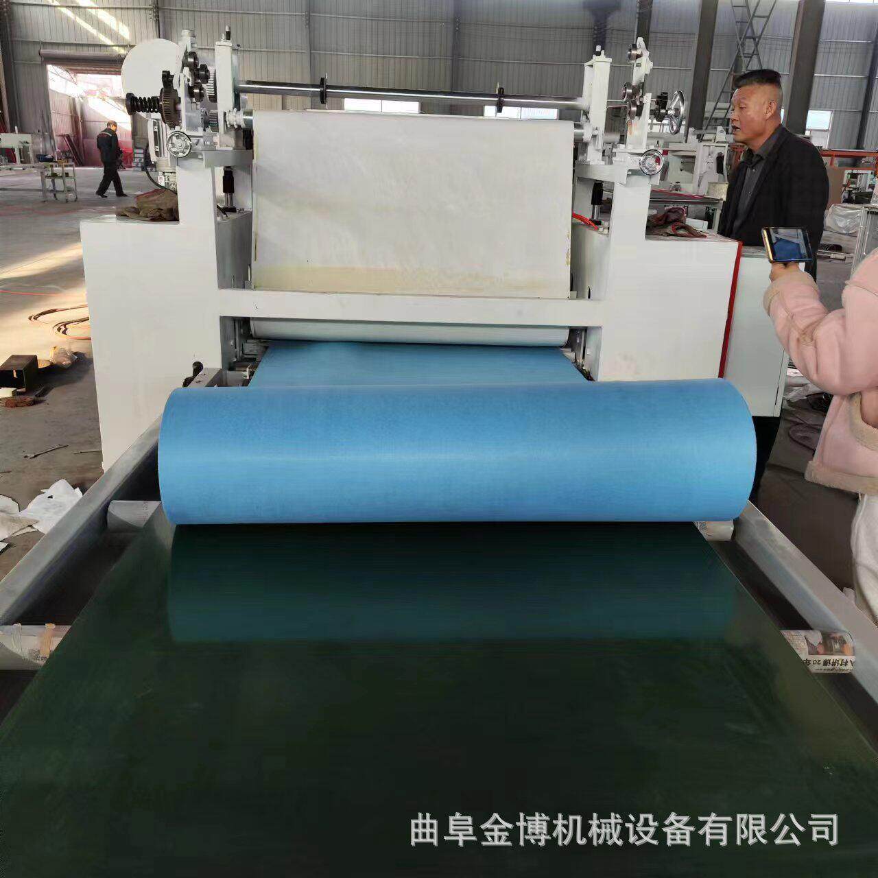 地毯防滑垫纤聚酯纤维毛毡布复合机 橡塑板EVA泡棉离型纸贴合机