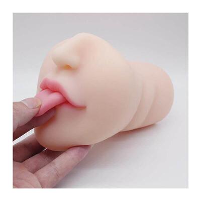 Oral Mouth Male Masturbator Cup Sex Toy For Men Deep