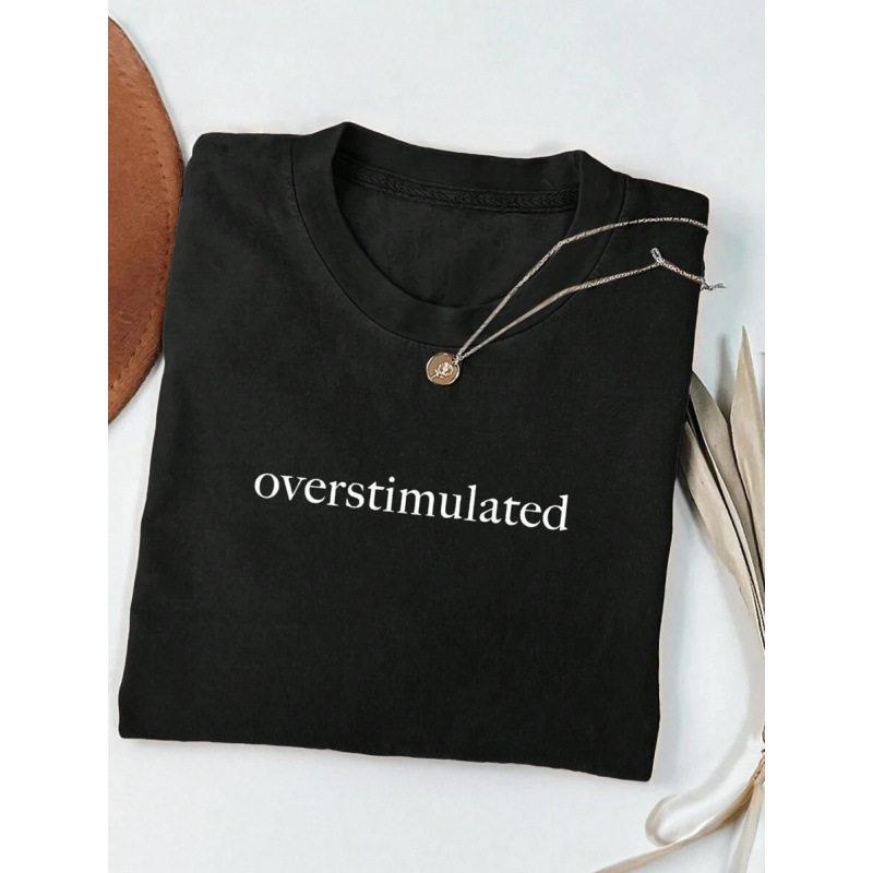 S 29339 Simple slogan letter print tee 简约标语字母印花短袖