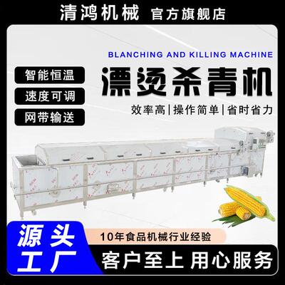 ENX蒸桃汽角式毛豆蒸煮漂烫设备干豆加工流烫水线不锈钢黄块漂机