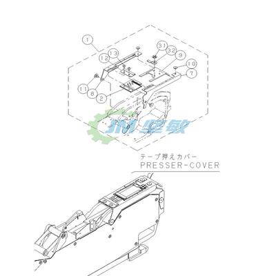 适用CM602CM402 NPM飞达压料盖2432mm N610090959AA N610011373AA