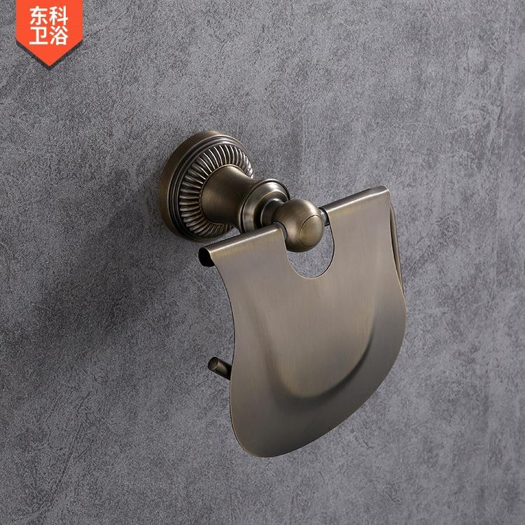 仿古全铜青花瓷纸巾架 卷纸器 纸巾盒 厕纸架 浴室五金挂件
