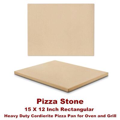 Pizza Stone Cordierite Pizza Bread Pan Oven Grill Baking