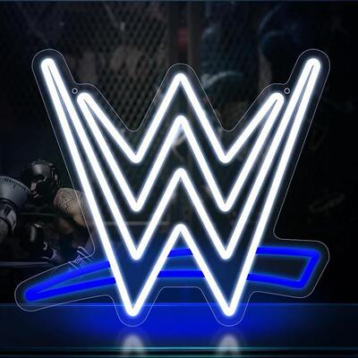 WWE霓虹灯拳击手套UFC发光灯格斗运动亚克力柔性灯牌