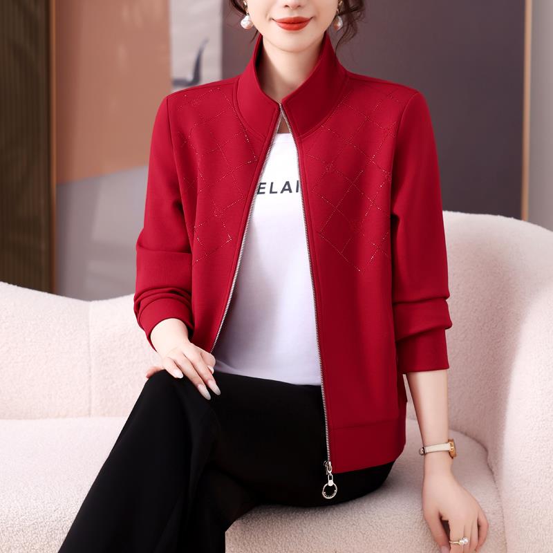 妈外套女士春秋阔减动龄中老年跑8289704步运服套装宽松休闲腿裤