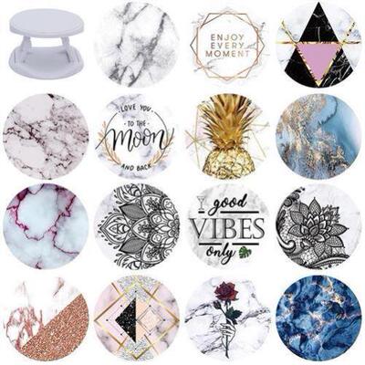 Luxury Marble Expanding Phone Stand Grip Finger Rring Suppor