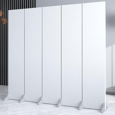 办公室灰色屏隔断墙客折厅T-654752叠移动现代简用约遮挡家风折屏