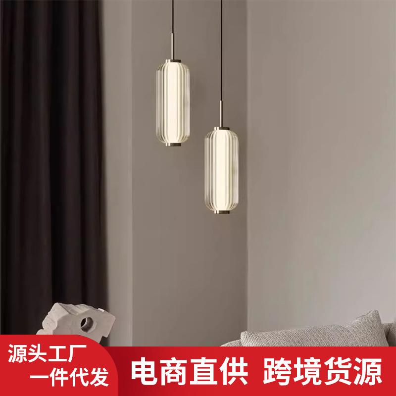 创意竹节艺术工作室吊灯简约玻璃设计师一字民宿别墅书房饭厅吊灯