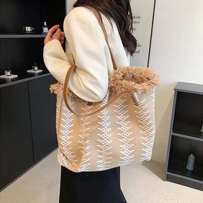 Casual Top-Handle Bags Large Tote Beach Bag Shopping Bags Un