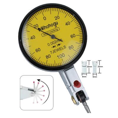 防震杠杆千分表精度千分表小校表0-0.2mm0.002防磁杠杆指示表
