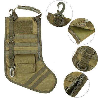 Hanging Tactical Molle Christmas Stocking Bag Dump Drop Pouc