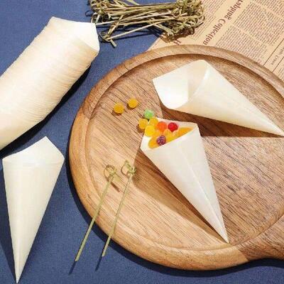 100Pcs Dessert Cones Food Grade Disposable Leakproof