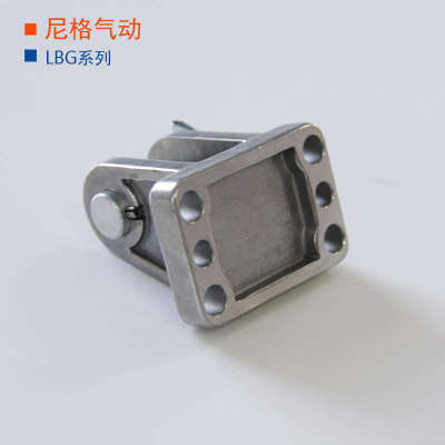 气缸安装附件双耳环支座LBG32-40-50-63-80-100斜双耳座国产安装
