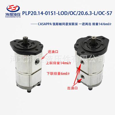 CASAPPA 凯斯帕 PLP20.14-01S1-LOD/OC/20.6.3-L/OC-S 一进两出泵