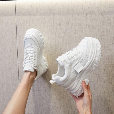 Y012【9CM】 超轻便！不累脚！舒适软底！小白鞋女爆款网红老爹