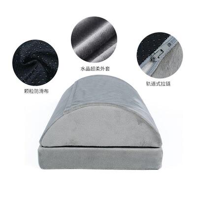 新款双层暖脚办公歇脚垫footrest脚底按摩踩半圆柱脚枕腿枕垫脚枕
