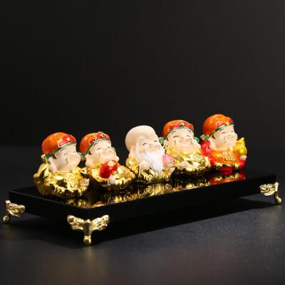 福禄CF-06158寿合金琅载彩模具珐摆件家居桌面可爱客办公室车厅装