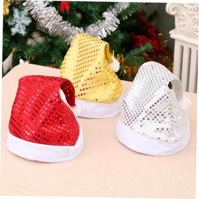 christmas decoration?Sequined Santa hat party accessories