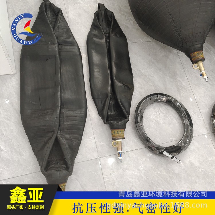 青岛气囊市政管道堵水气囊污水管道高压封堵皮堵橡胶充气皮囊
