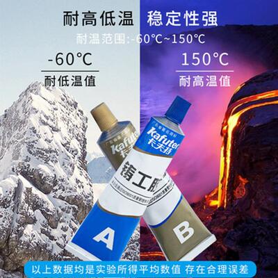 卡夫特Kafuter铸工胶金属管道修补强力堵漏补漏密封胶水防漏防水