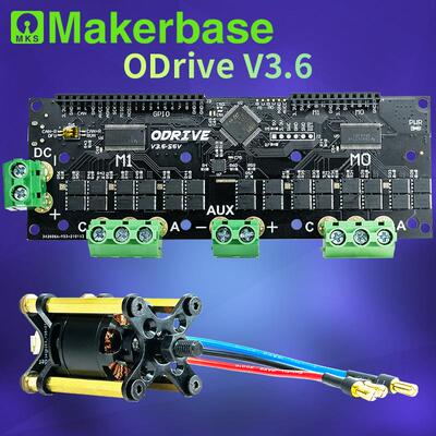 ODrive3.6 FOC BLDC 伺服 双电机控制器
