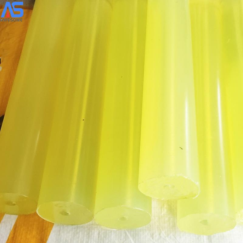 聚氨酯耐磨橡胶棒弹力PU空心棒优力胶空心管牛筋棒实心棒加工现货