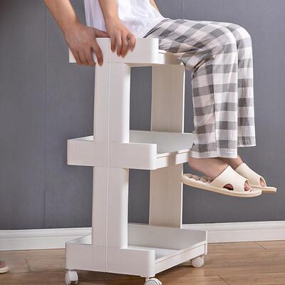 卫生间物架厕所子浴室落地脸盆收纳架间洗置手移动塑CHP料储物架