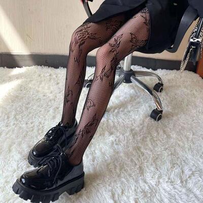 Butterfly Dark Lolita Sweet Cool Wind Fishernet Stockings Jk