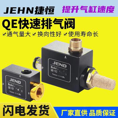 快排阀气动元件快速排气阀放气全套QE-02/QE-03/QE-04气缸急排阀