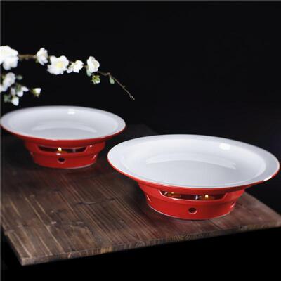 剁椒鱼头泡饼大号商用CFU蜡烛加保酒干锅热菜盘店明炉热餐温具炒