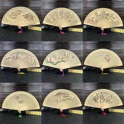 Chinese souvenir China traditional wood fan tourist gift